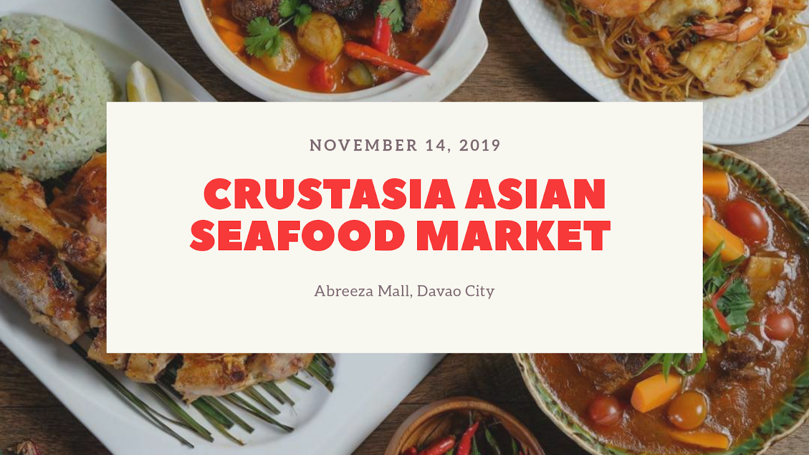 Crustasia Asian Seafood Market is now in Davao! # ...