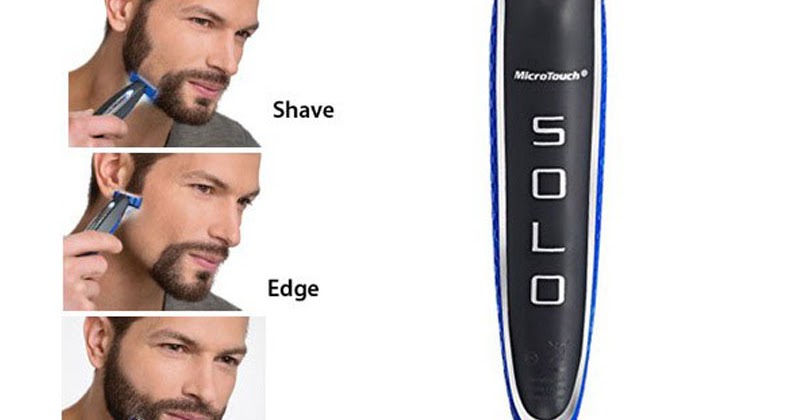 Micro Touch All in 1 SOLO Ultra Shaver & Trimmer, With A Built-In Led Light