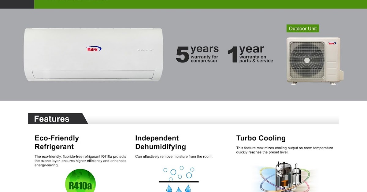 MaximaxSystems.com: MATRIX SPLIT WALL AIRCON - BASIC