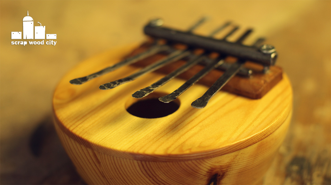 scrap wood city: How to make a kalimba using the lathe