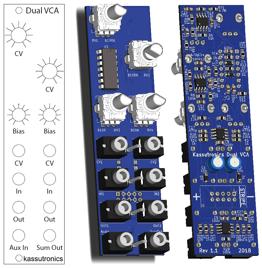 Kassutronics: Dual VCA