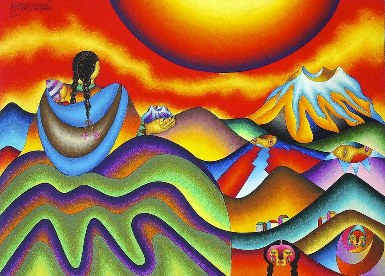 BOLIVIA... LO MEJOR QUE TENEMOS: MAMANI MAMANI, EL BOLIVIANO QUE PINTA ...