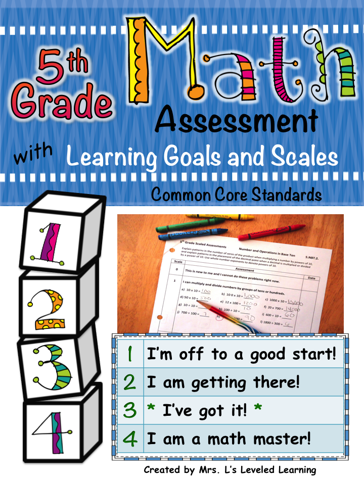 Mrs. L's Leveled Learning: Need Help Using Learning Goals and Scales ...