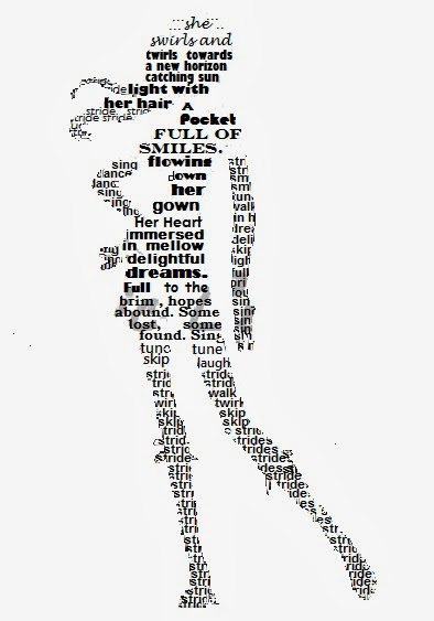 Stride Away | Girl Shape Poem | Creative Writing