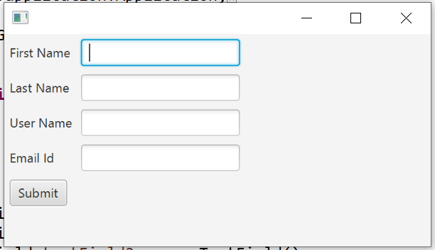 Javafx Gridpane Example