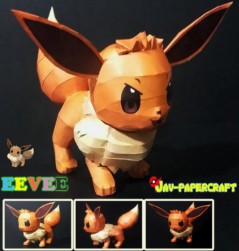 Crafter Wong's Papercraft: Chibi Eevee | atelier-yuwa.ciao.jp