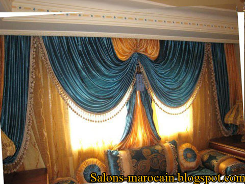 Deux cache Rideaux pour le Salons Marocain Moderne 2013 - Décoration ...