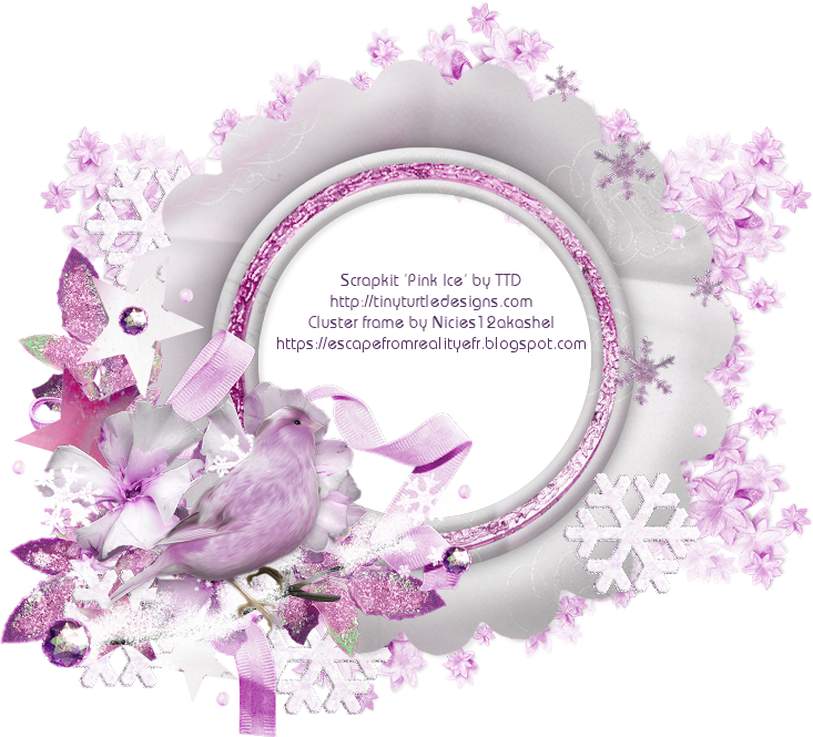 Escape From Reality Blog: FTU Winter Cluster Frames 'Pink Ice'