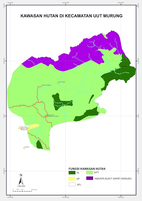 PENYULUHAN KEHUTANAN UPT KPHP MURUNG RAYA: KAWASAN HUTAN DI KECAMATAN ...