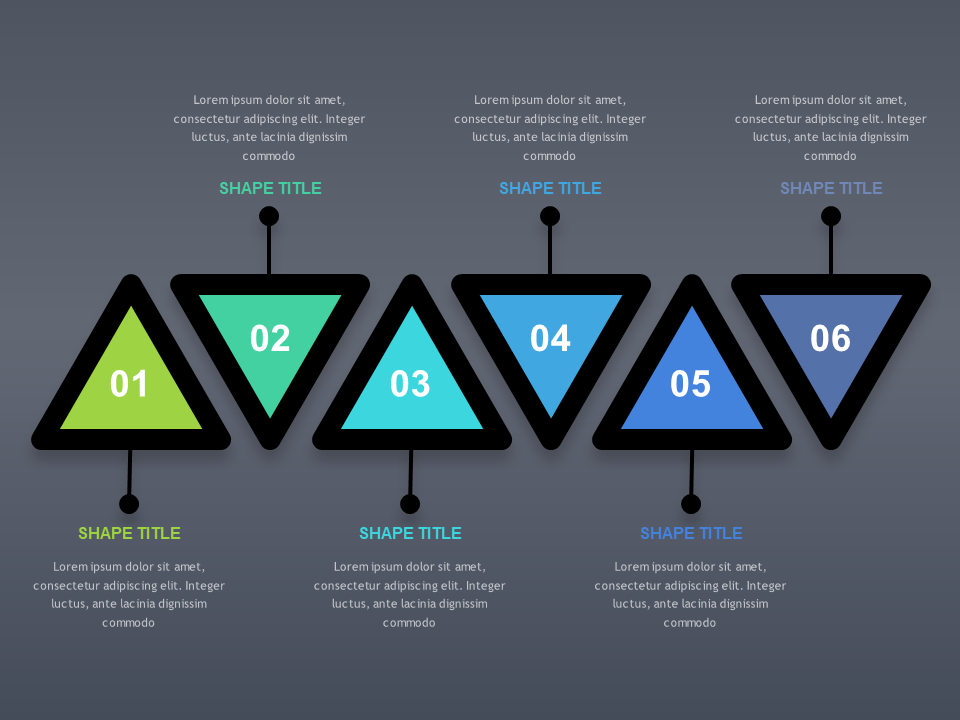 Up And Down Triangle PowerPoint Templates - PowerPoint Free