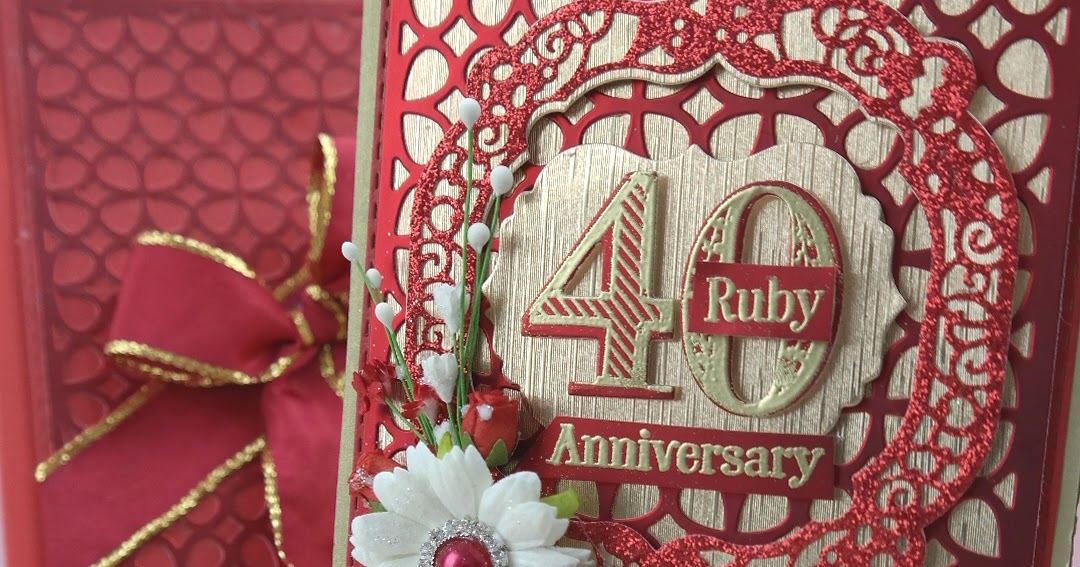 Flowers, Ribbons and Pearls: Ruby Card & Tonic Craft Kit 02