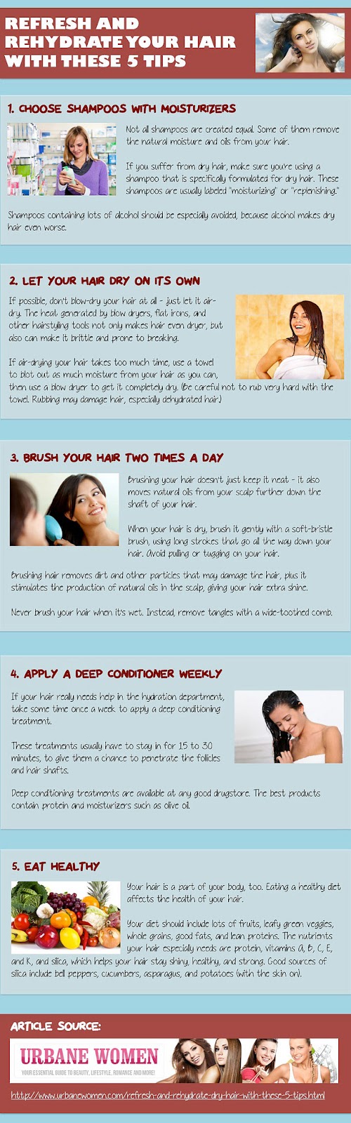 Health & nutrition tips: Refresh and rehydrate your hair