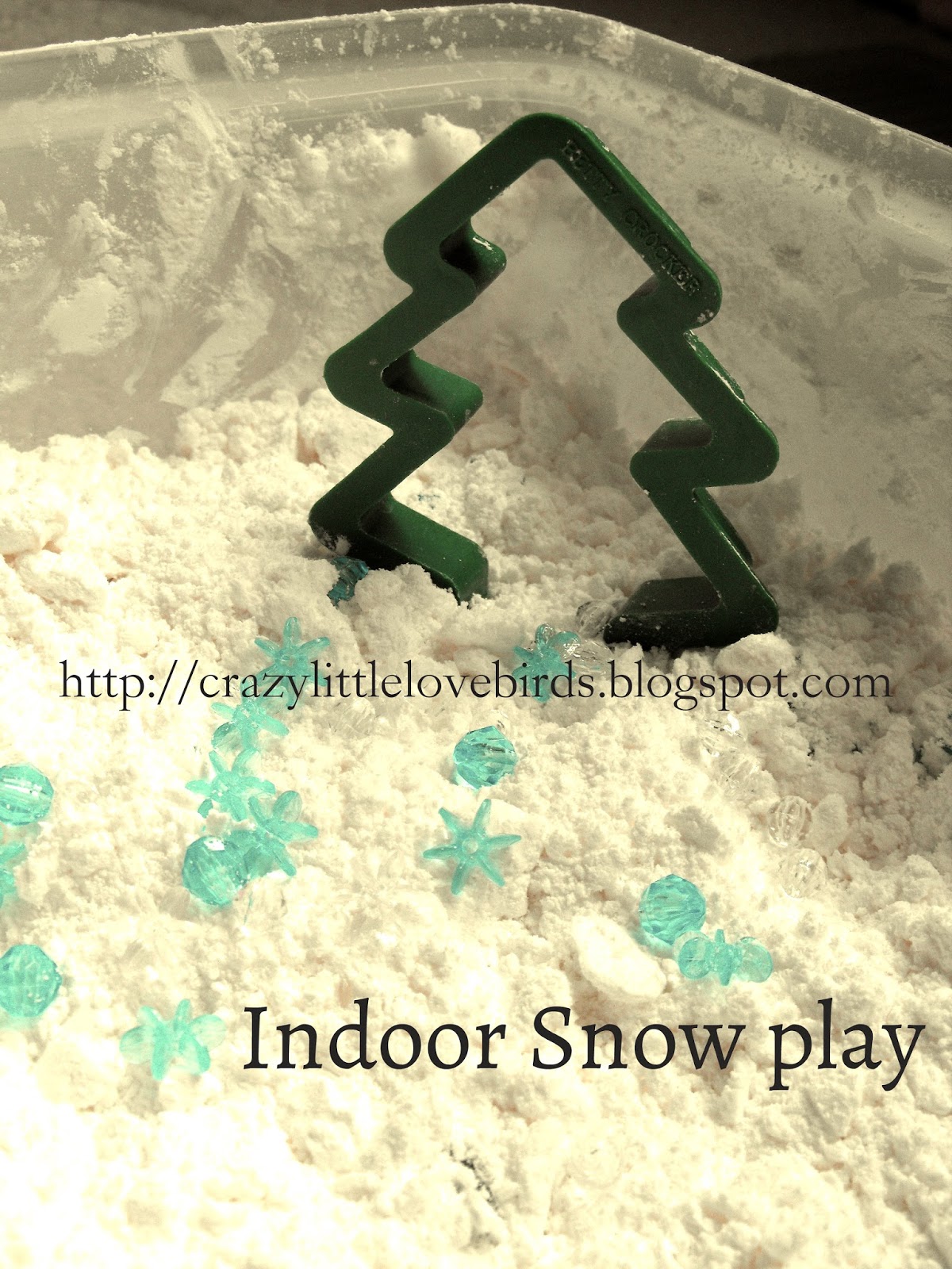 Indoor snow play activity