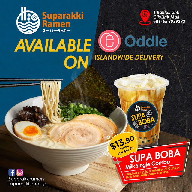 Suparakki Ramen Launches New Bubble Tea Combo with Islandwide Delivery!