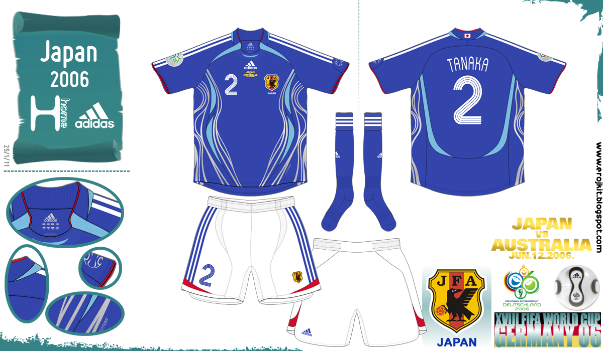 Kit Design, by eroj: 2006 Japão (Home e Away)