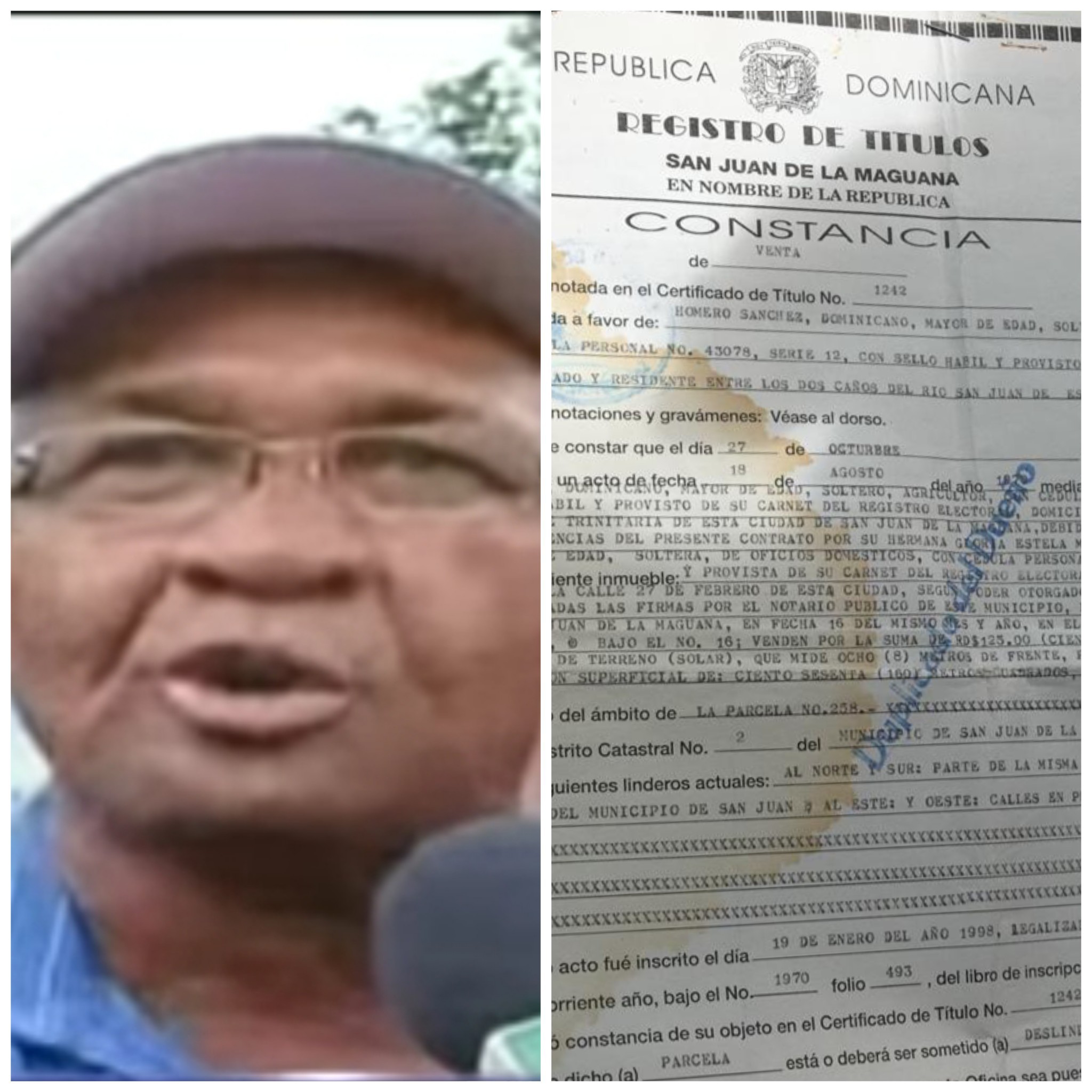 HOMERO PERDIÓ SU HOGAR EN EL CICLÓN GEORGE EN LOS MONTES DE OCA, EL ...