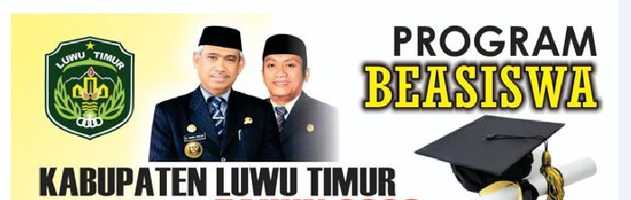 Informasi Beasiswa Pendidikan Kabupaten Luwu Timur Tahun 2020 - Peluang Terkini