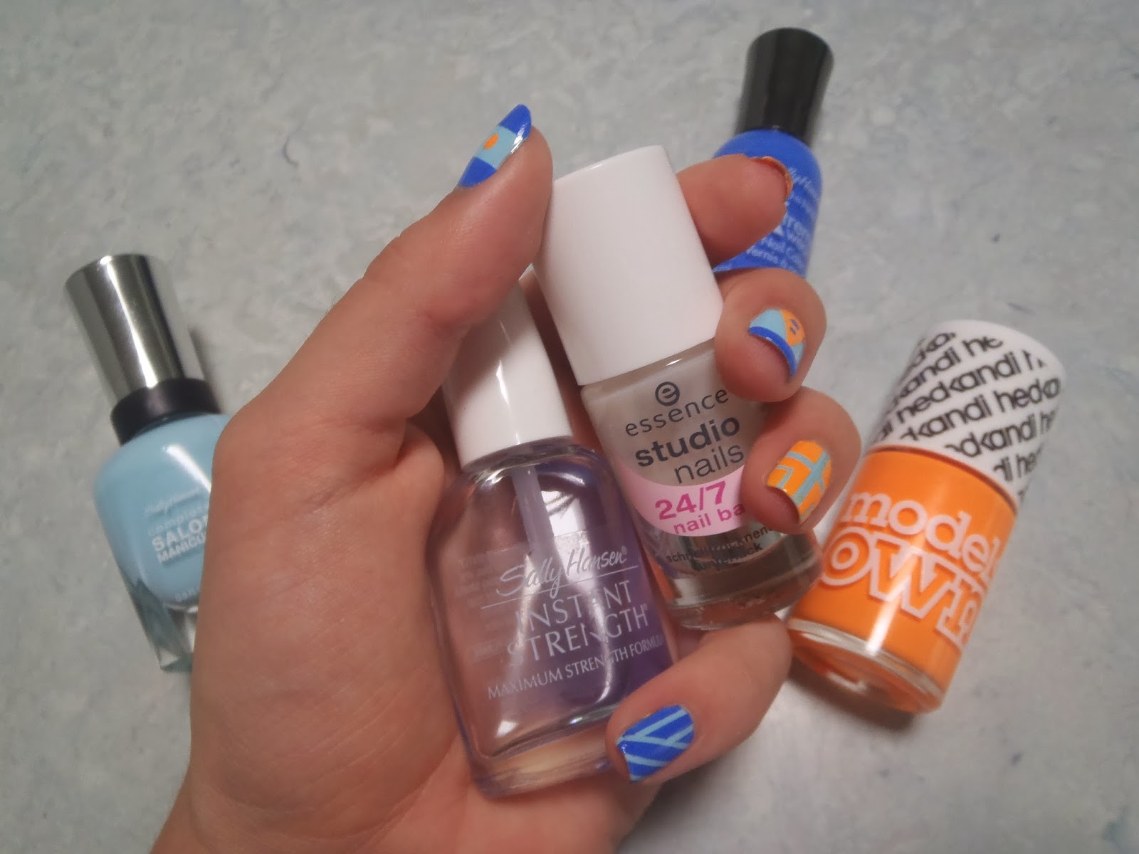 Gormay Nails: Blue Tiki Inspired Nails