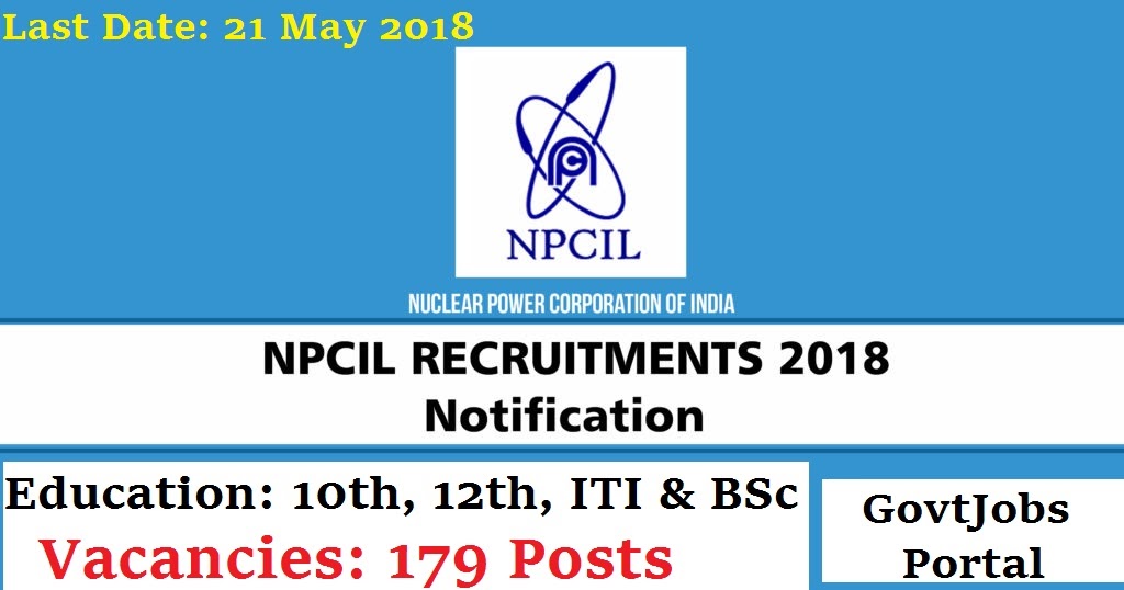 NPCIL Recruitment for Trainees and Assistant Posts ( NPCIL Career ...