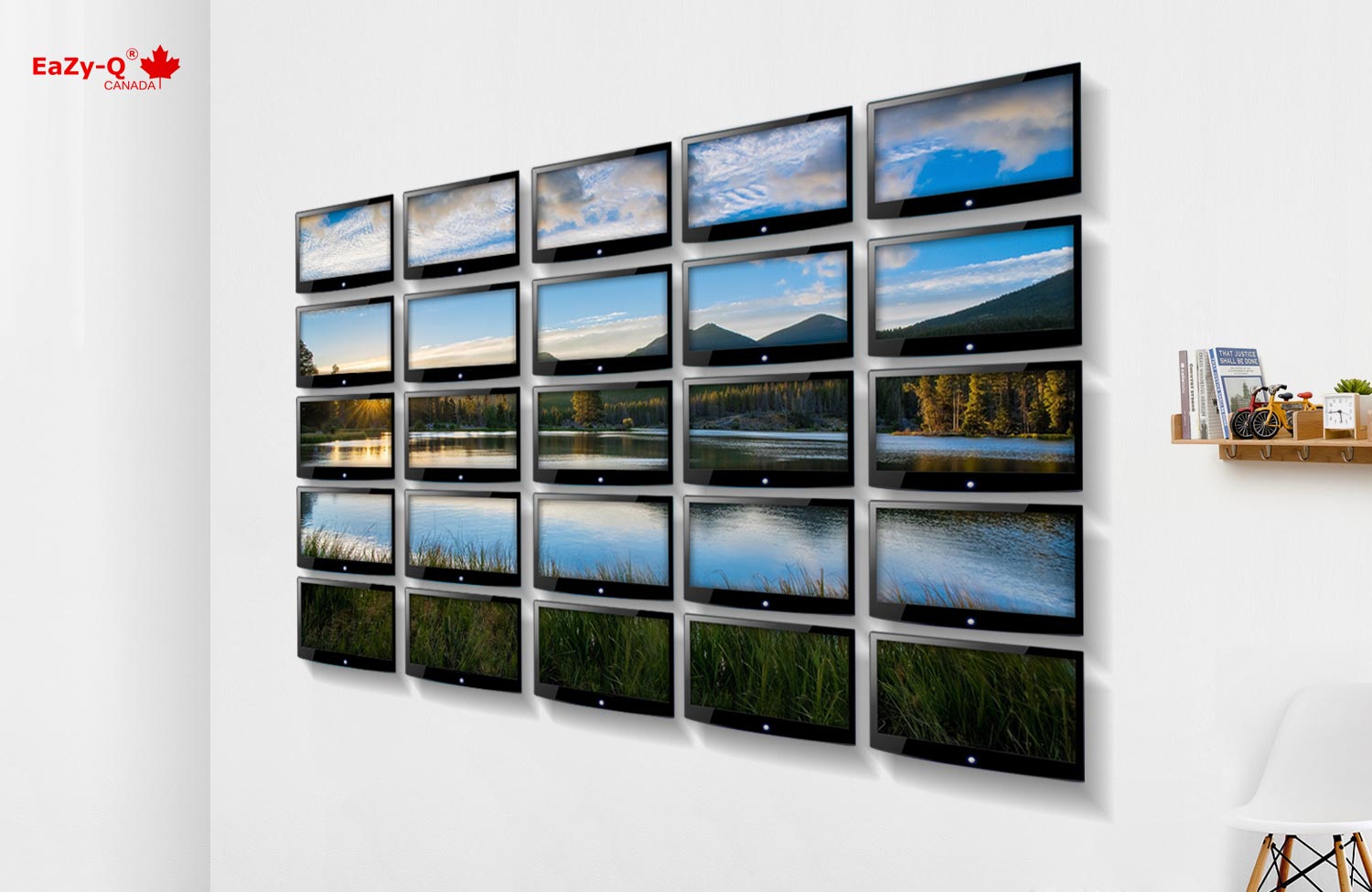 Queuing Management System And Digital Signage Player: WALL DISPLAY SYSTEM