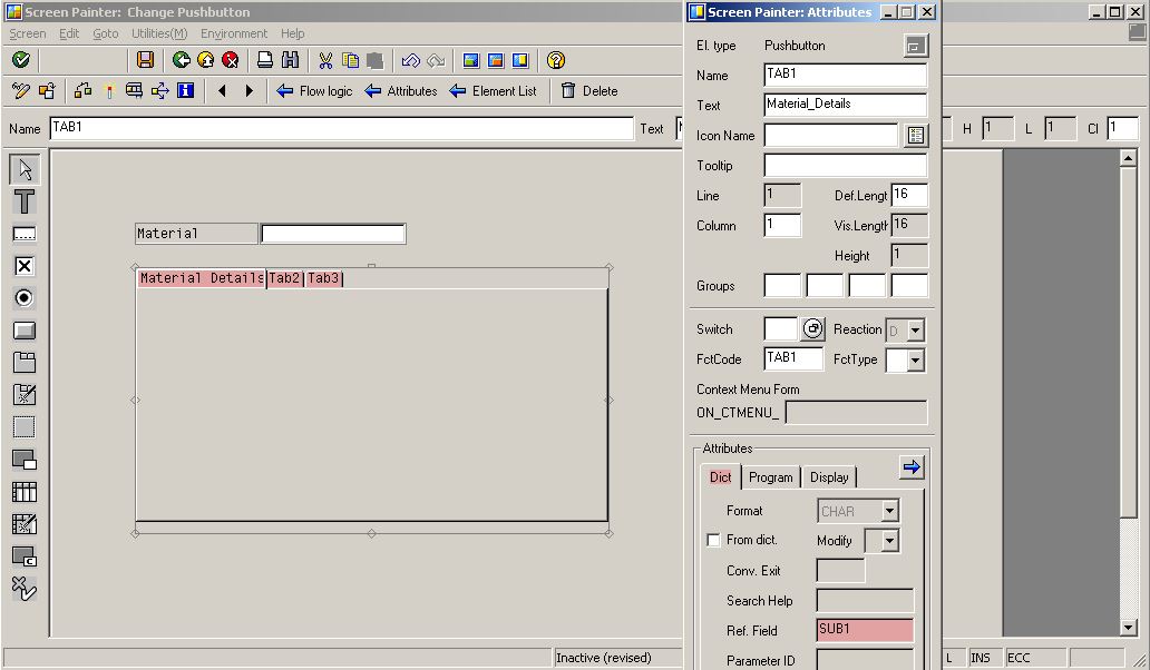 SAP ABAP 4 Tutorial: Simple Tabstrip Control