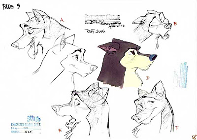 Living Lines Library: Balto (1995) - Character Studies