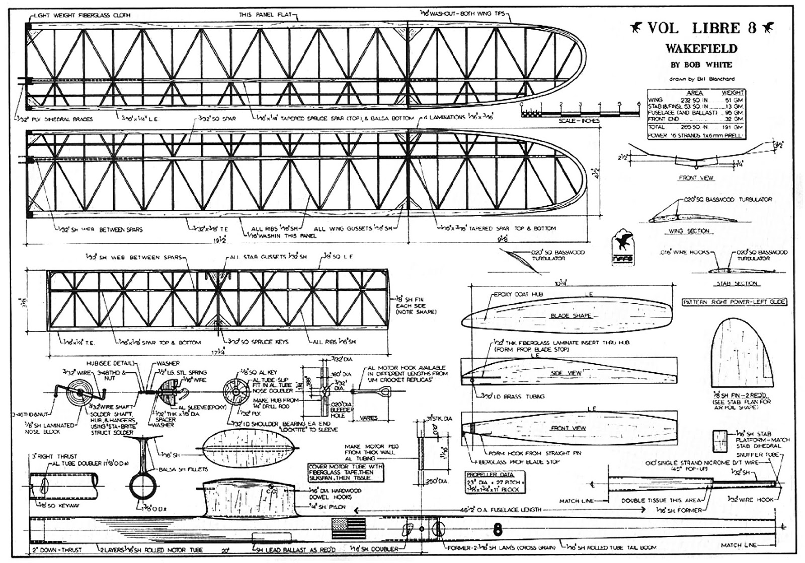 Volar Librememente Free Flight Rubber Models: Nro 8 VOL LIBRE de Bob ...