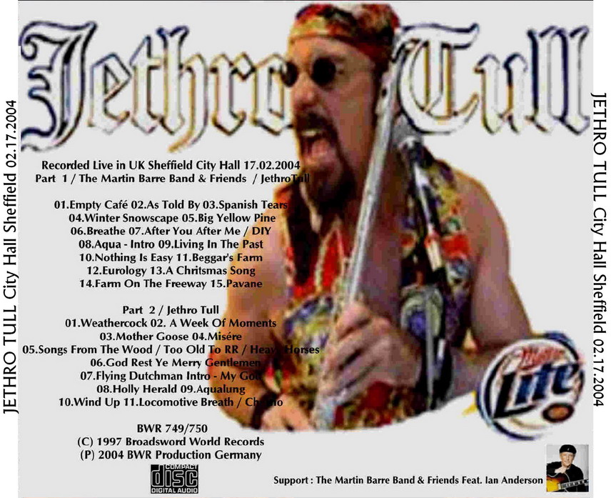 Aqualung/My God Jethro Tull Tribute Blog: JETHRO TULL "CITY HALL ...