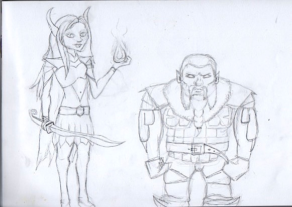 Elf and Dwarf (Height Difference) - Yasmin's Computer Game Arts Journey