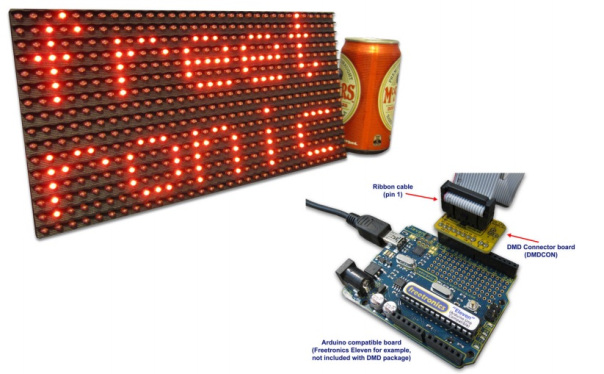 Pengetahuan Dasar Modul Led Dot Matrik Display (DMD) P10 menggunakan ...