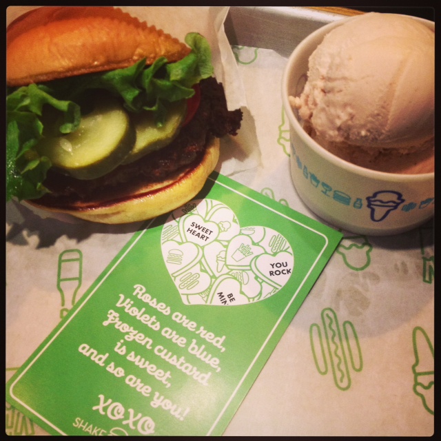 Never Turn Down A Cupcake: Shake Shack - Bee Mine Custard and Valentine