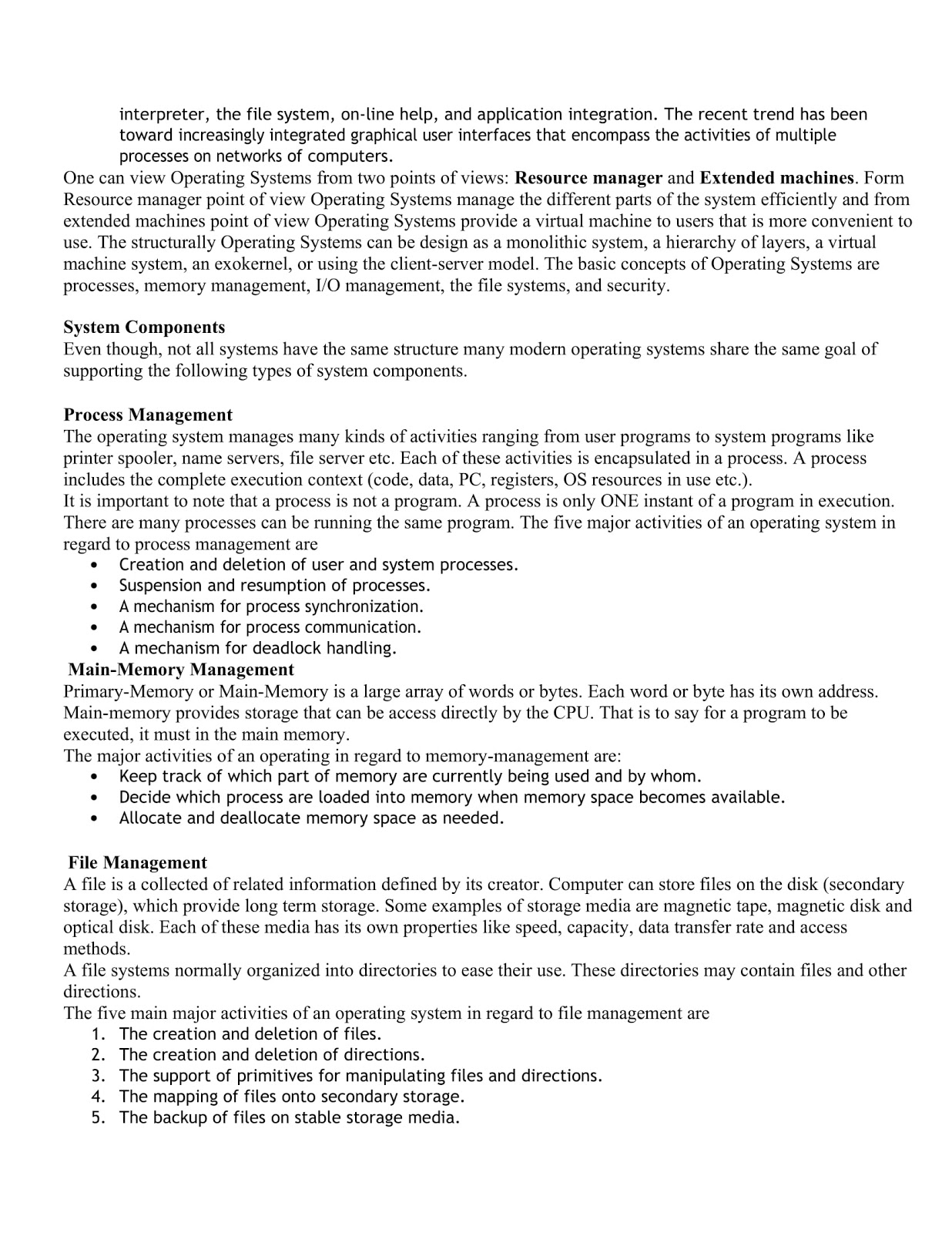Computer Science & Programming : Computer Science Class 11 Notes