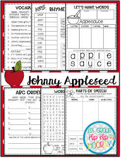 1st Grade Hip Hip Hooray!: September...Johnny Appleseed, Apples and ...