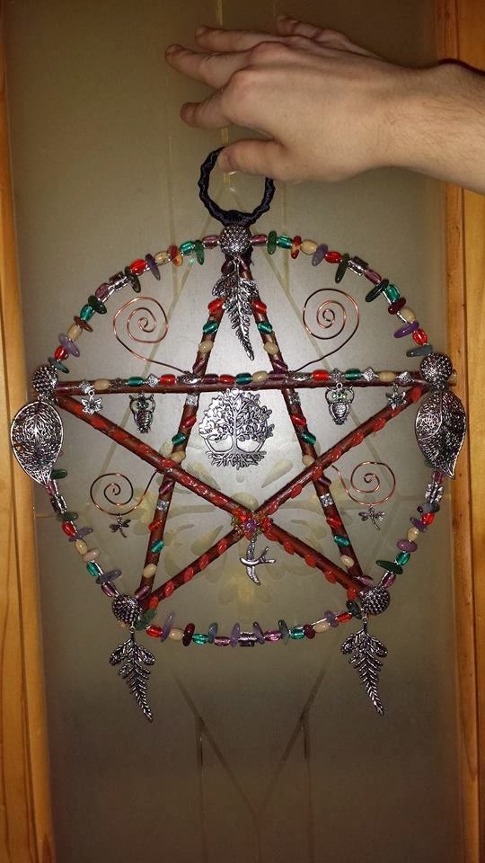 Crystalbearcrafts: Large 10" Pentacle