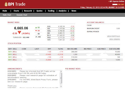Ang BAWAT PISO Ko: Online Stock Broker: BPI TRADE Had Improved