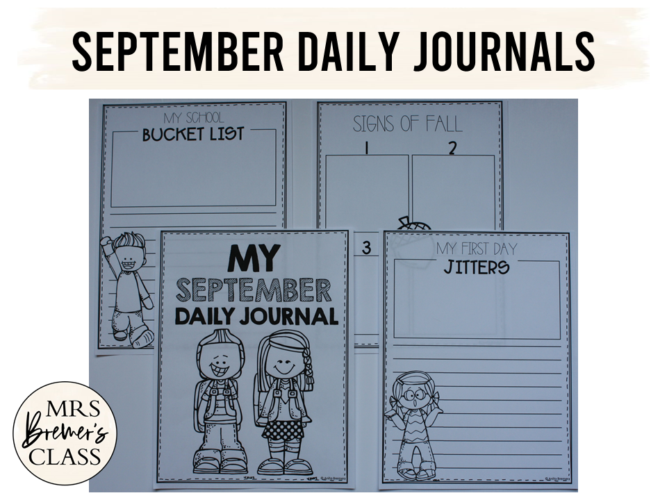 September Writing Activities for the Whole Month! | Mrs. Bremer's Class