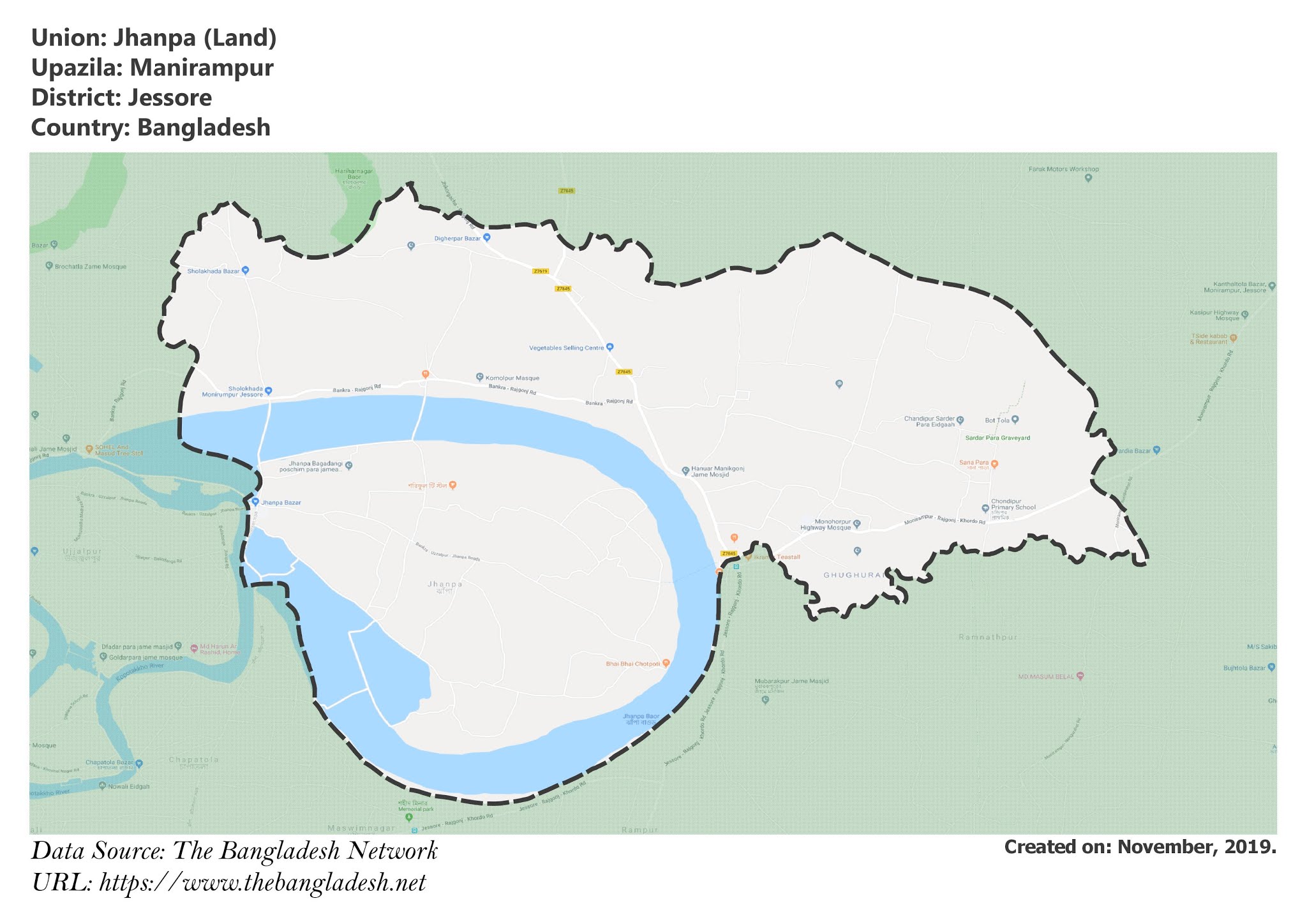 Jhanpa Union, Jessore