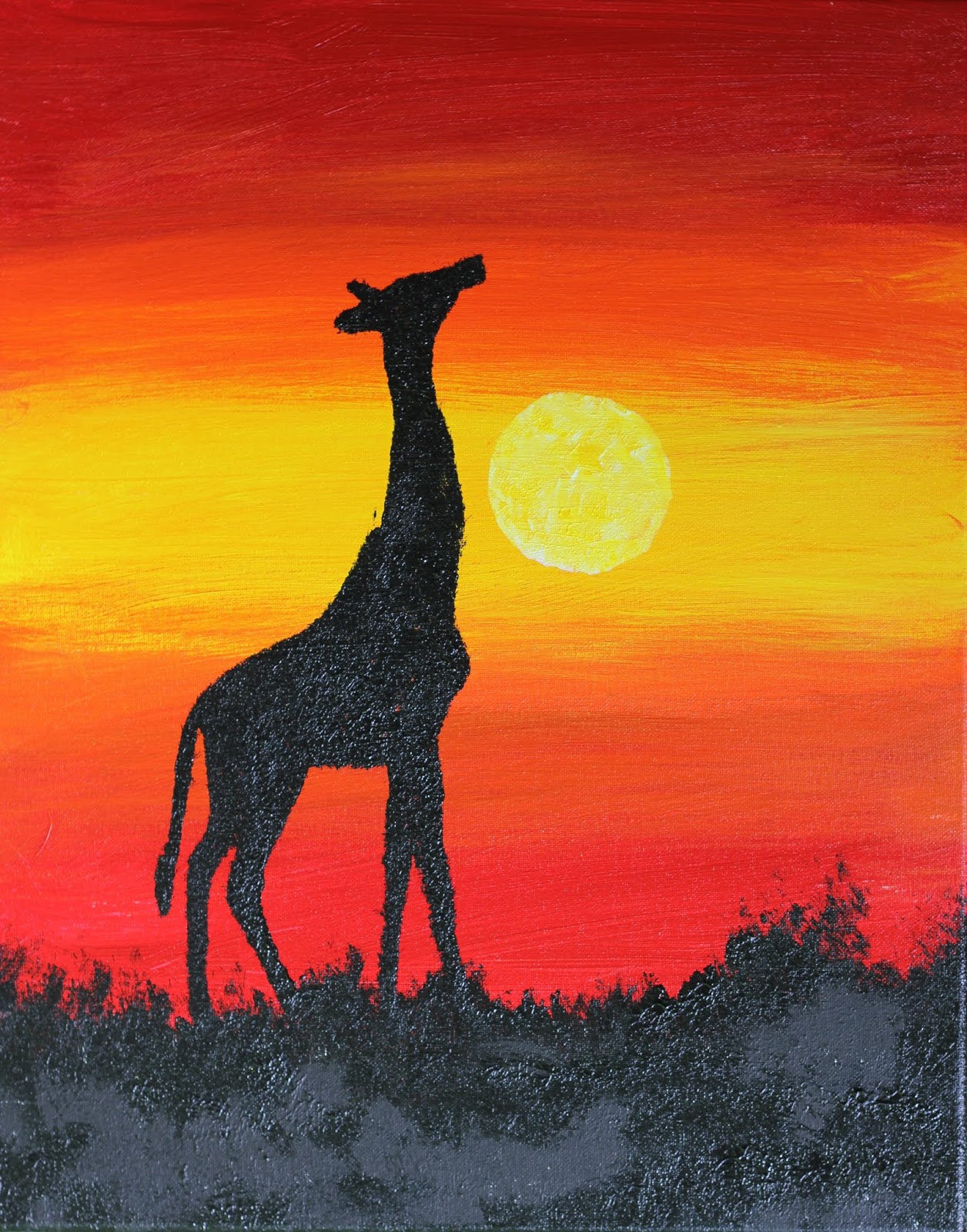 Sunset Paintings For Kids