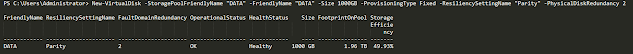The Optionkey Blog Setting Up Storage Spaces Virtual Disk With A Two Disk Parity Using Powershell