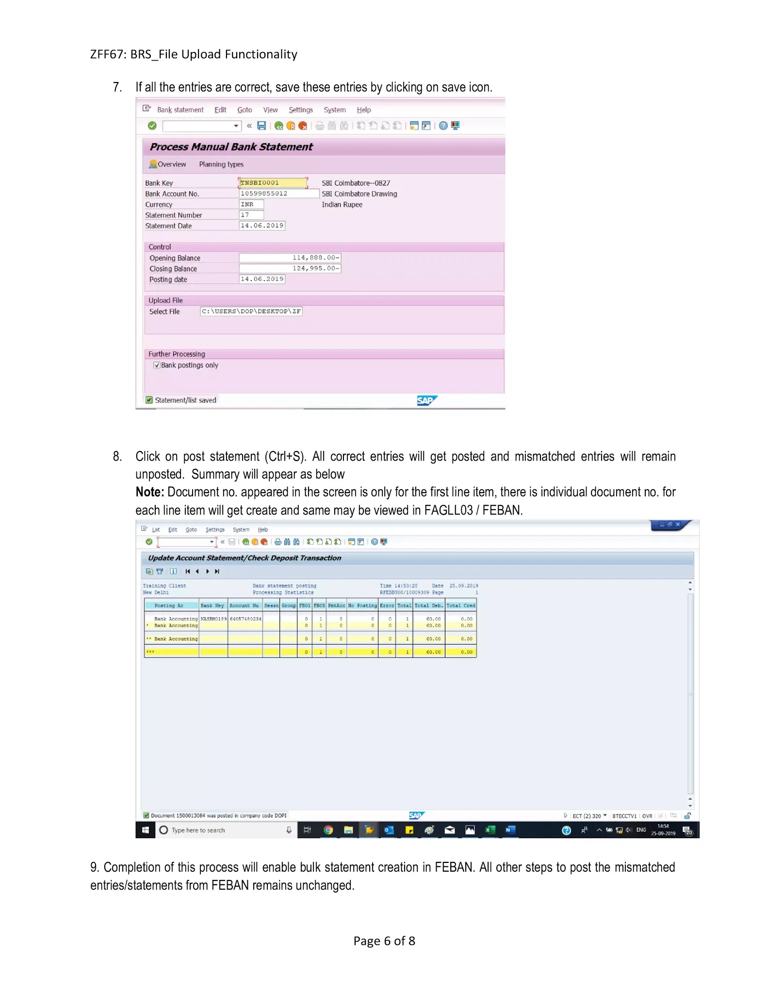 Standard Operating Procedure (SOP) Manual Bank Reconciliation with File ...