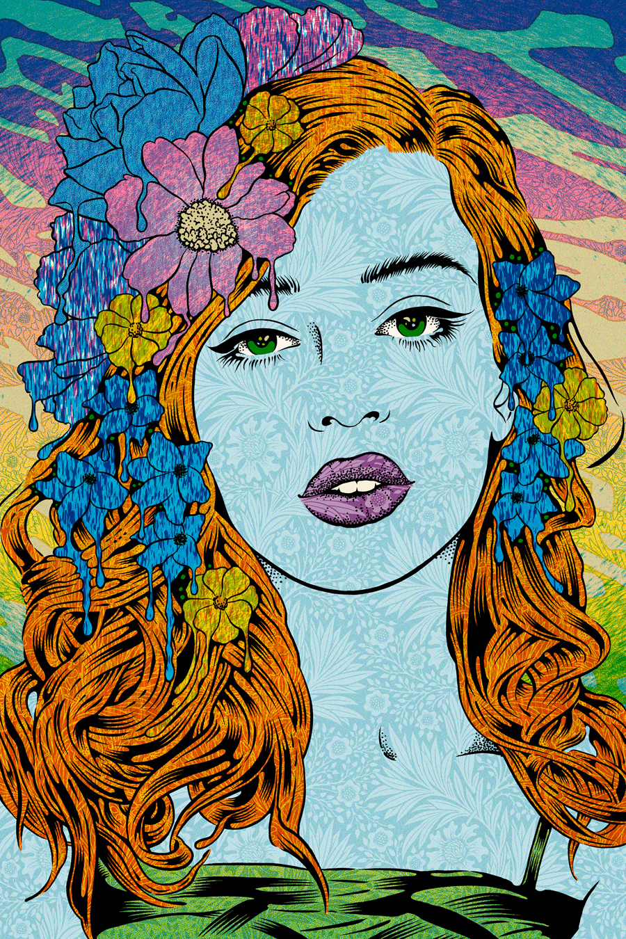 INSIDE THE ROCK POSTER FRAME BLOG: Chuck Sperry Blotter Art Print ...