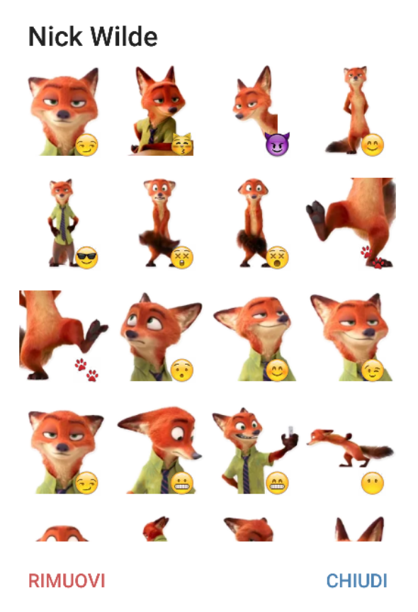 Telegram Stickers: Zootopia (Zootropolis)