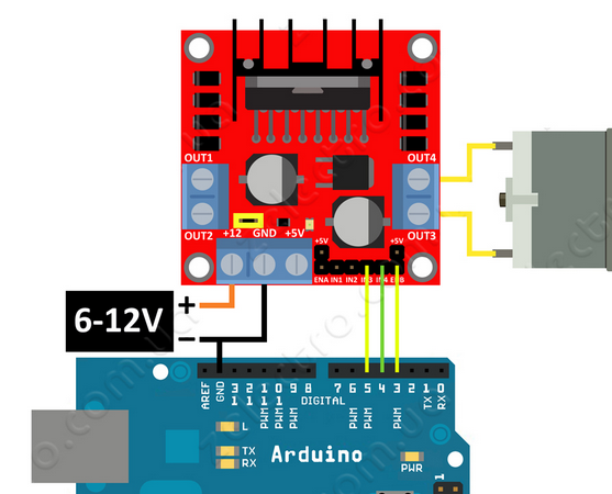 imagenesEbay: Controlador L298N, driver doble puente en H Arduino ...