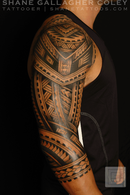 MAORI POLYNESIAN TATTOO: Polynesian Sleeve Tatau Tattoo