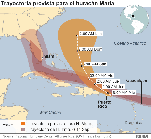 Puerto Rico Atlantic Herald: El huracán 'María' toca tierra en P. R ...