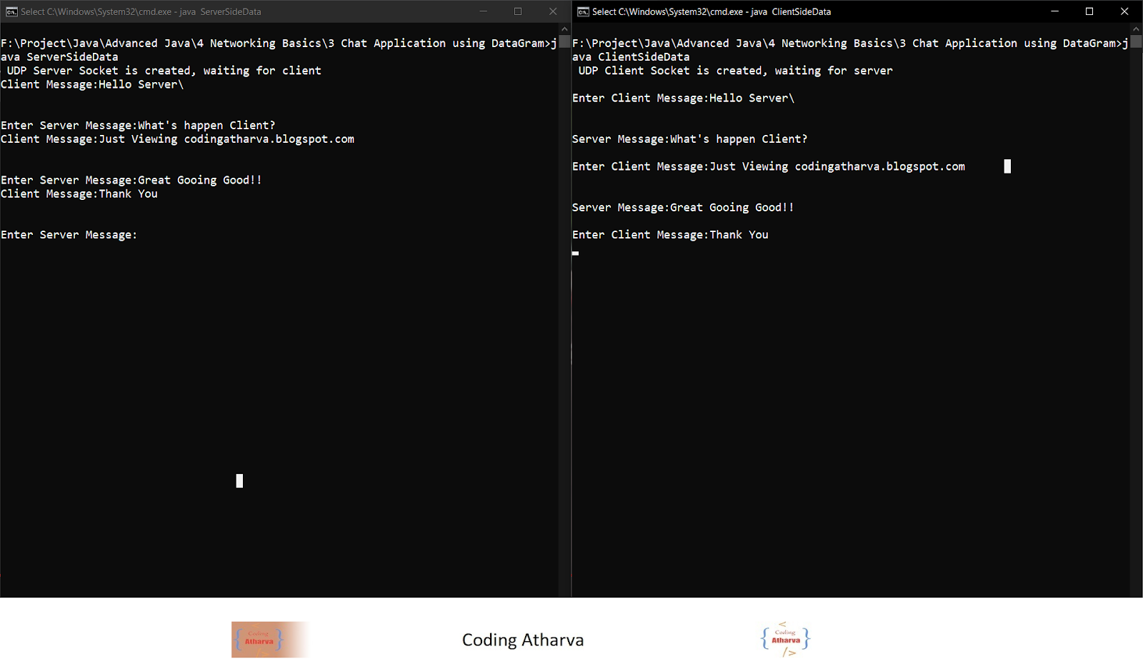 Practical 17 Write A Program To Demonstrate Use Of Datagramsocket And