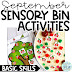 Back to School Sensory Bins - Supports for Special Students