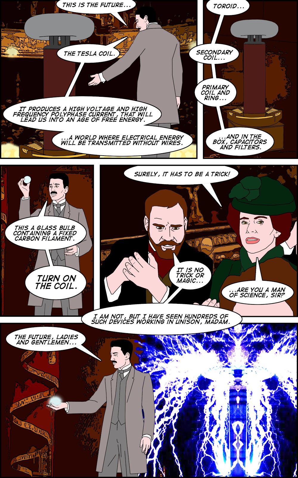CD COMICS: Tesla Coil Comic Pages