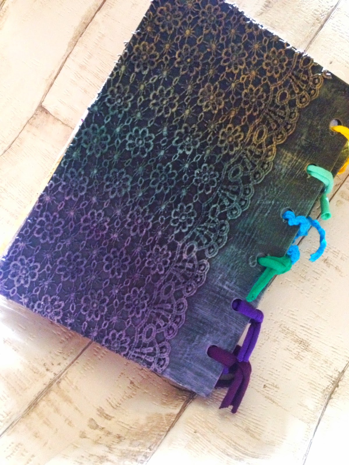 Powertex UK Blog : Mixed Media Journal cover inspired by William Morris