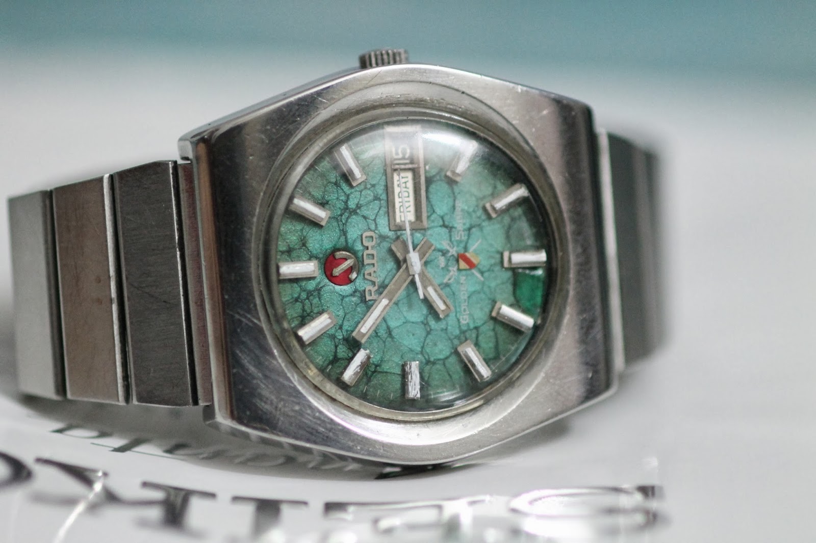 sale $ koleksi jam: ANTIK..RADO GOLDEN SABRE GREEN DIAL Automatic (SOLD)